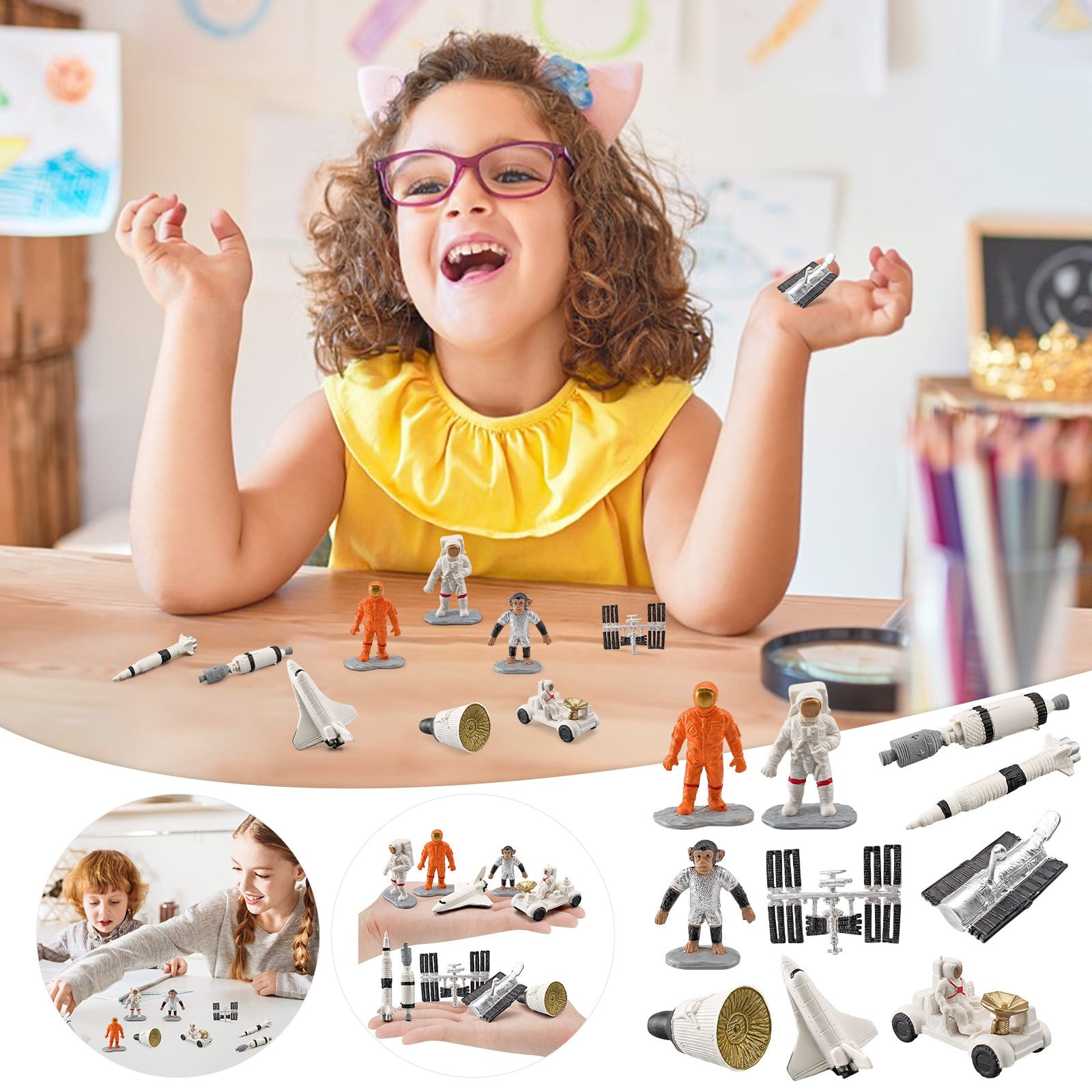 10 Pack Of Astronaut Space Model Space Exploration Telescope Space ...