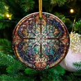10 Pack Of Christmas Acrylic Pendant Concave Textured Round Pendant ...