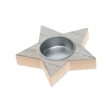 10 Pack Of Christmas Wooden Snowflake Candlestick Window Table ...