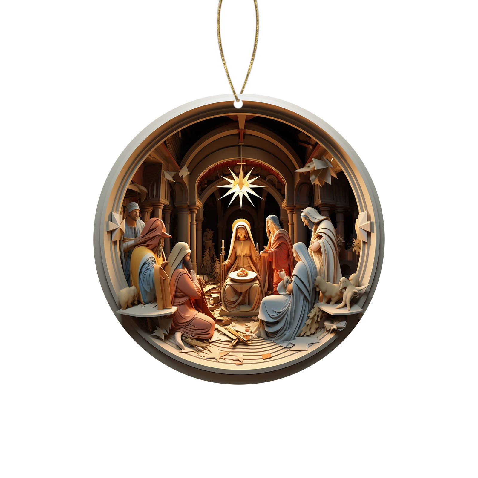 10 Pack Of Effect 2024 Christmas Stereoscopic Vision Birth Blessing ...