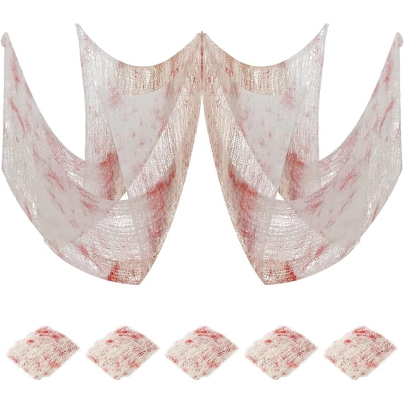 10 Pack Of Halloween Ghost Festival Decoration Gauze Bar Ghost House ...