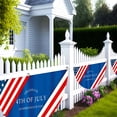 10 Pack Of Independence Day Decorative Fan-Shaped Flag Polyester ...