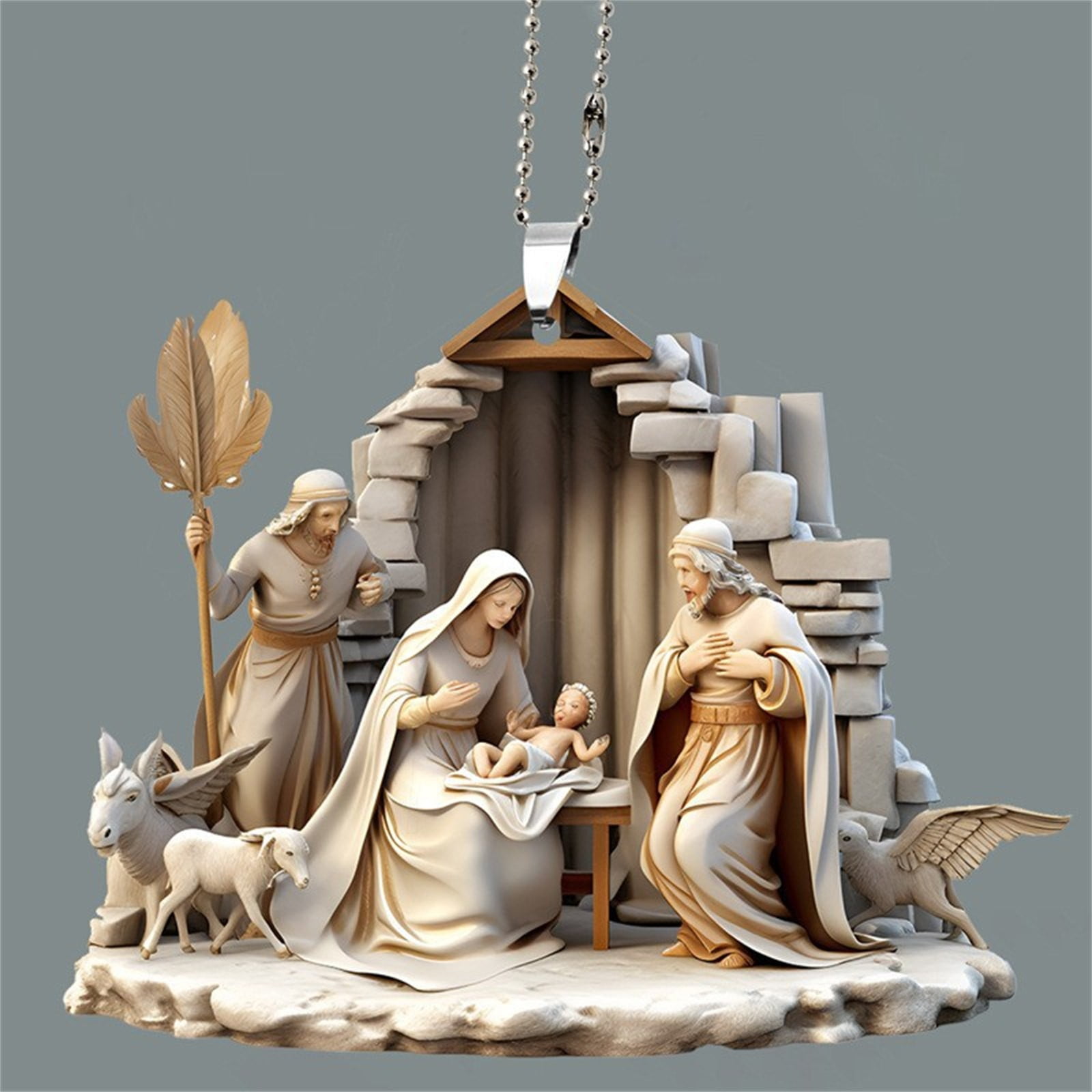 10 Pack Of Nativity Ornaments Sublimation Unique Christmas Decor Christ ...
