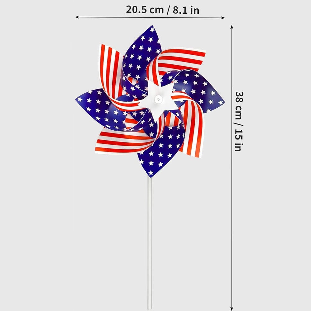 10 Pack Of USA Independence Day Yard Sign Flag Star Outdoor Garden ...