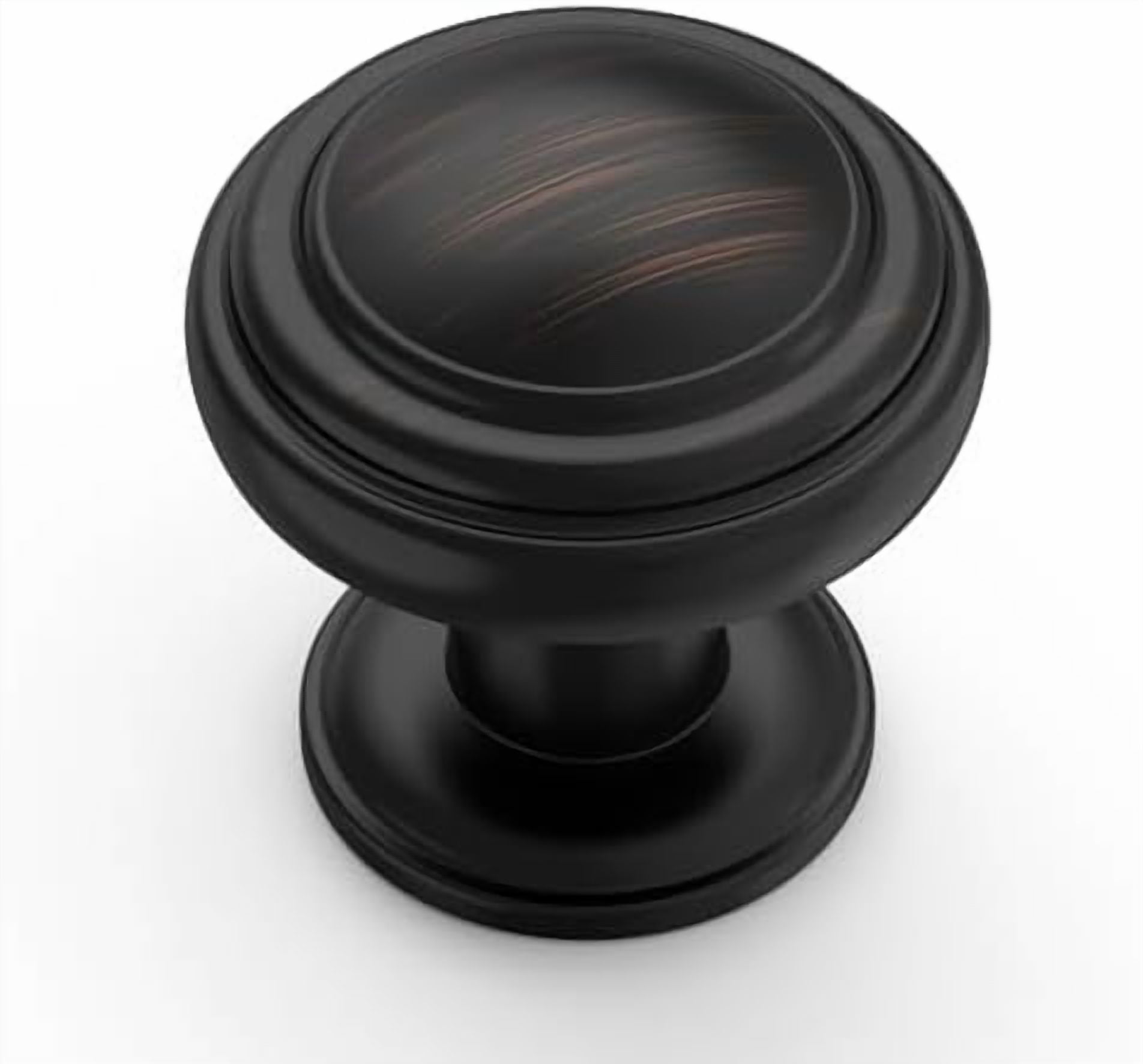 10 Pack Oil Rubbed Bronze Cabinet Knobs Single Hole Cabinet Pulls 1 ...