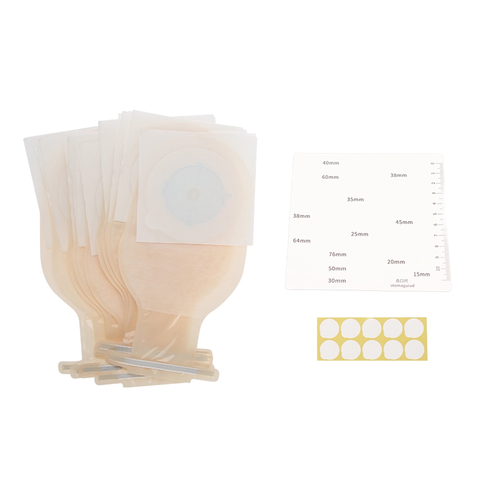 10-Pack One Piece Ostomy Colostomy Bags with Drainable Pouch and ...