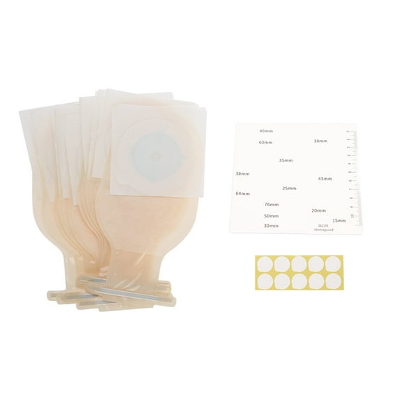 10-Pack One Piece Ostomy Colostomy Bags with Drainable Pouch and ...