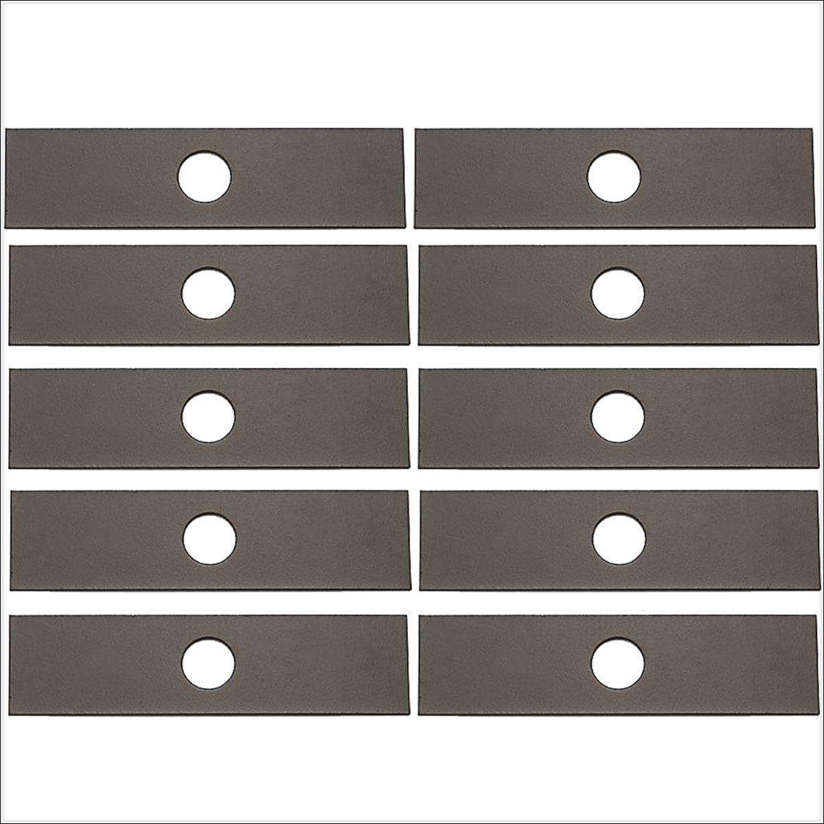 (10 Pack) Oregon Edger Blade Straight Cut Edge 8 x 1 (Not Sharpened ...