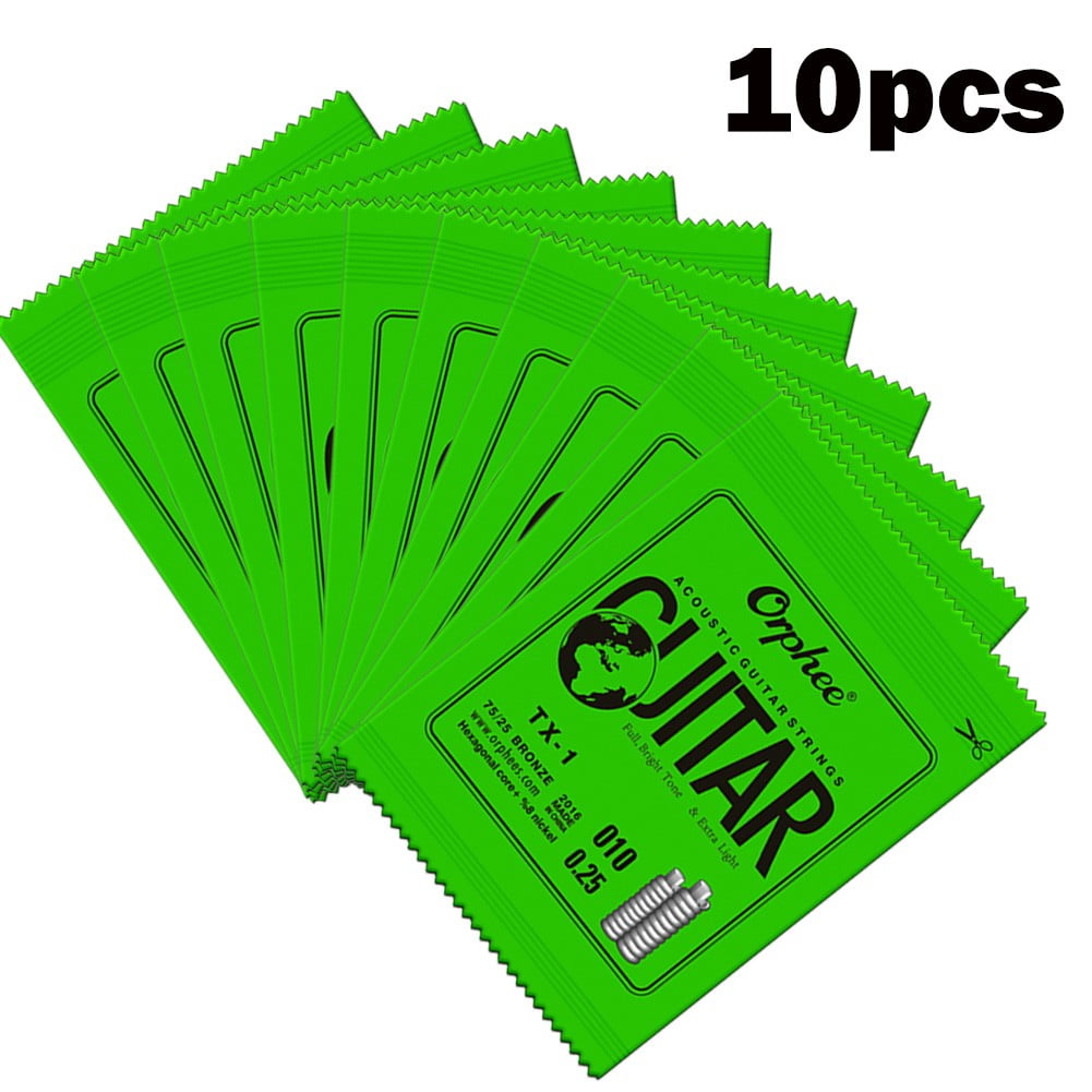 10 Pack Orphee Guitar Single String Replacement For Acoustic Guitar 1st ...