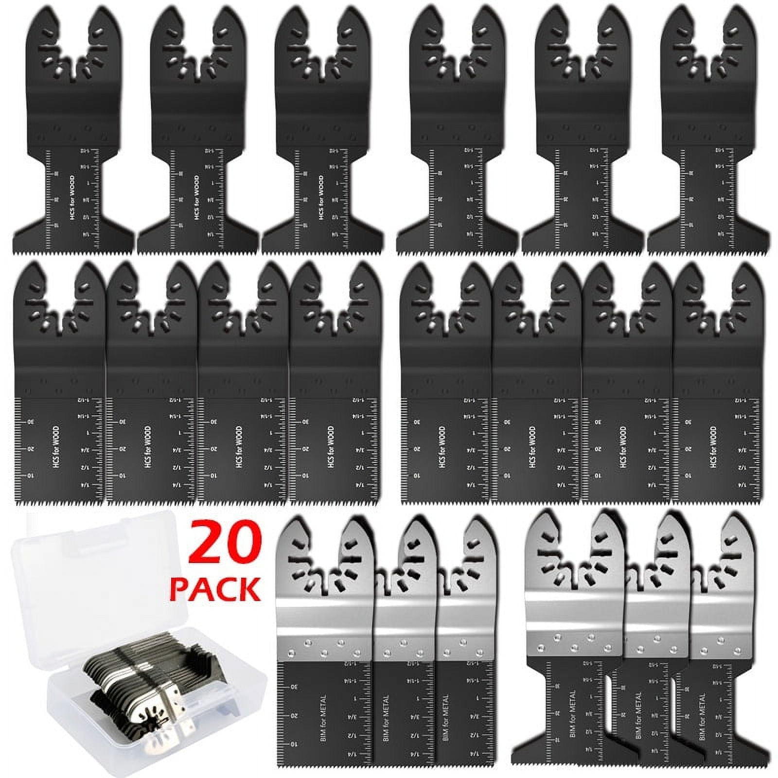 10 Pack Oscillating Multi-tool Blades Steel Saw Blade for Wood Plastics ...