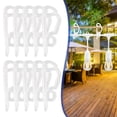10-Pack Outdoor Light Clips – Plastic Gutter Hooks for Holiday String ...