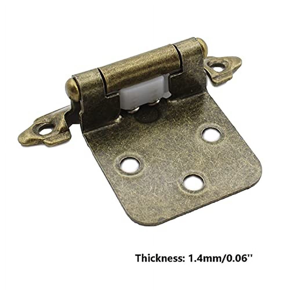 10 Pack Overlay Cabinet Door Hinges, TTZEZE Heavy Duty Surface Mount ...