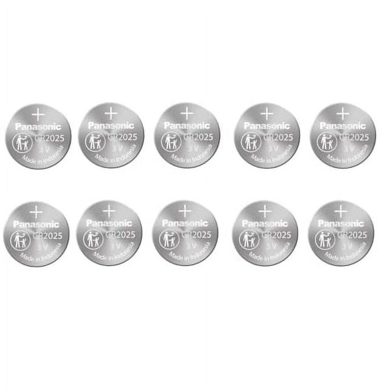 10 Pack -- Panasonic Cr2025 3v Lithium Coin Cell Battery Dl2025 Ecr2025 - Walmart.com