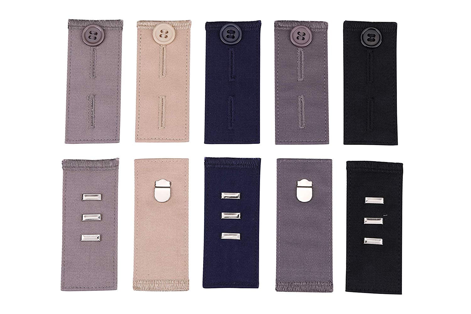 10 Pack Pants Waist Extender, Hook Button Extenders for Pants, Jeans ...