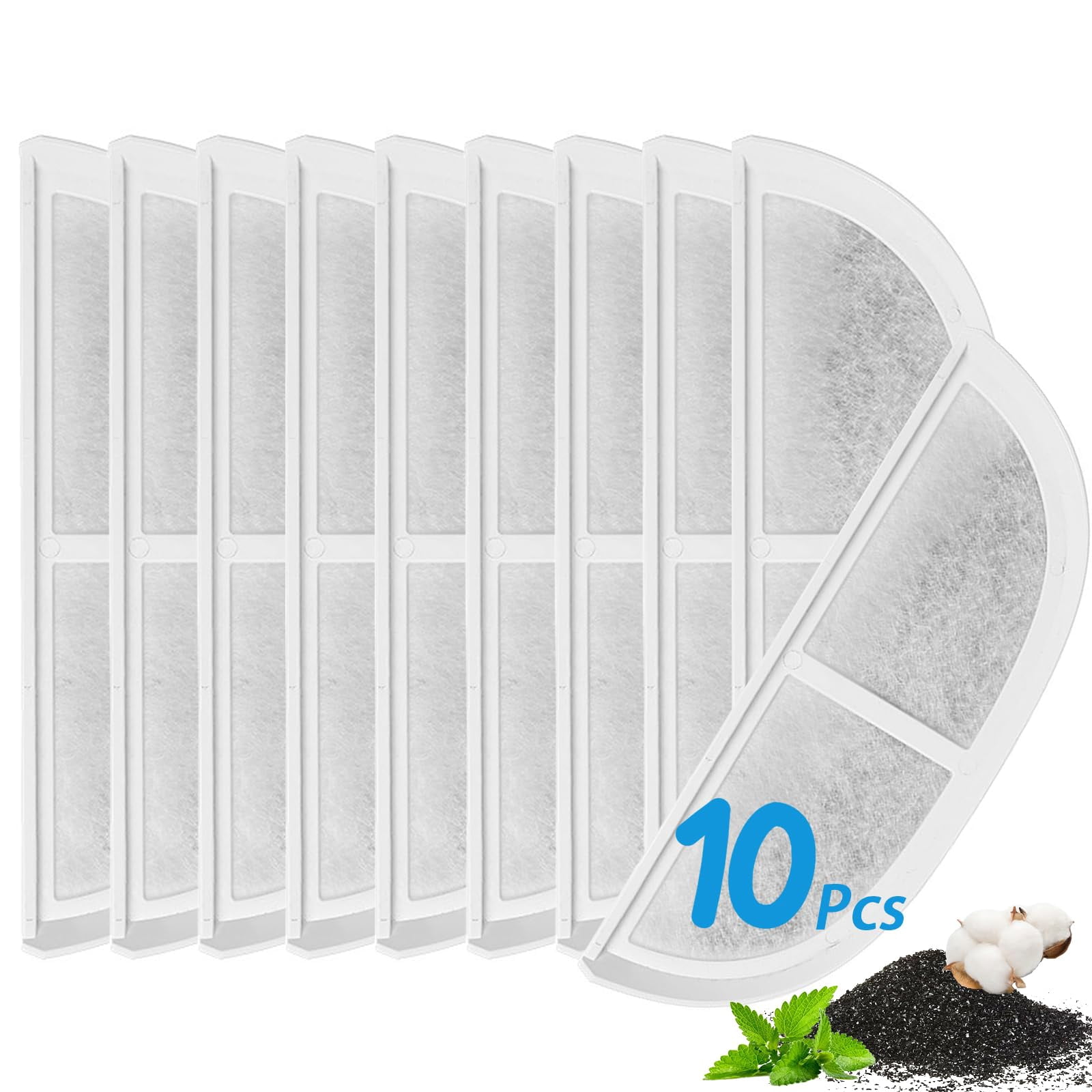 10 Pack Pet Water Fountain Filter SMRReplacements Compatible with Eufy ...