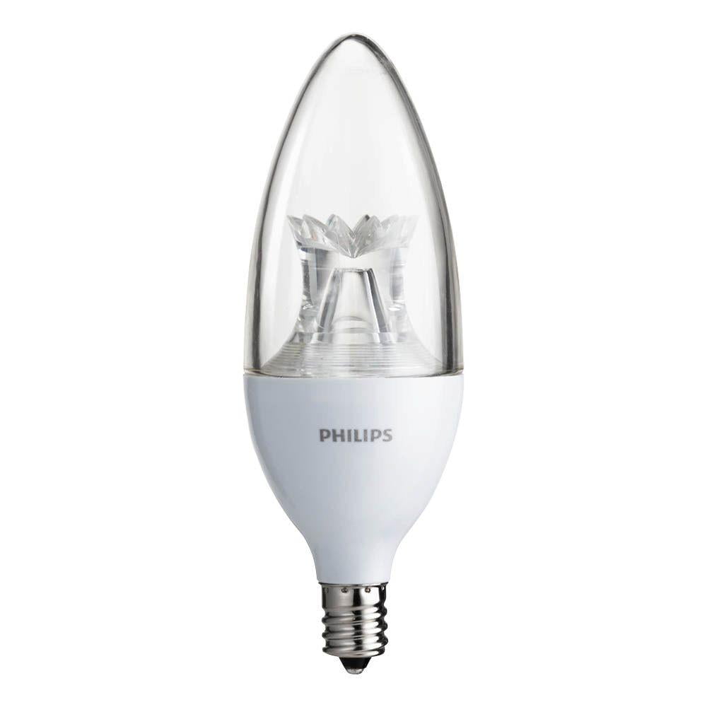 (10-Pack) Philips 25W Equivalent Soft White B11 Dimmable Blunt Tip ...