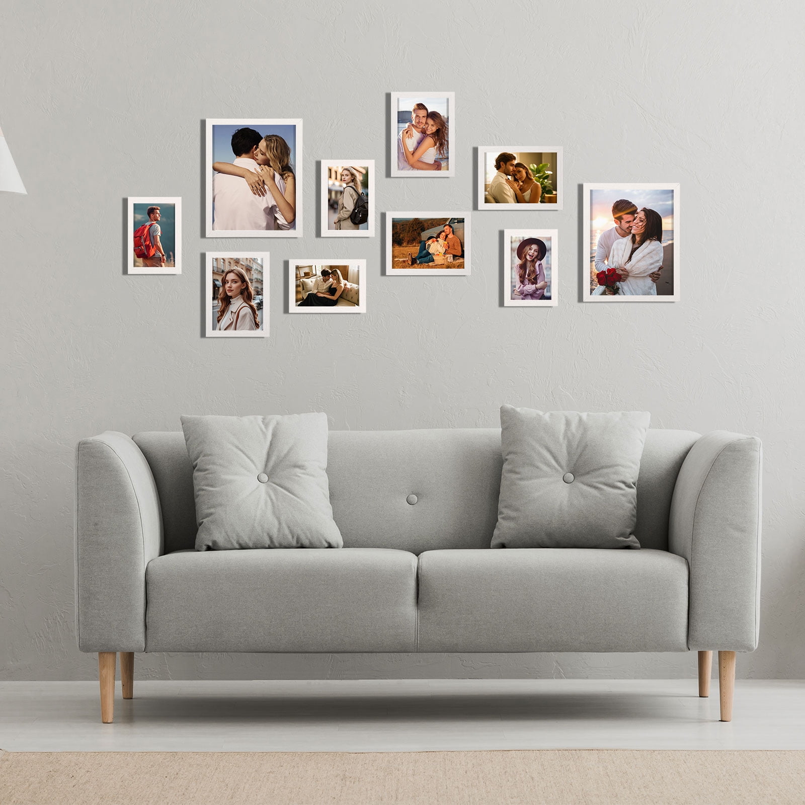 10 Pack Picture Frames Collage Wall Decor, Gallery Frame Set for Wall ...