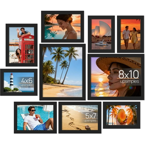 10 Pack Picture Frames Collage Wall Decor for Mounting or Tabletop ...