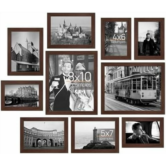 10 Pack Picture Frames Collage Wall Decor for Mounting or Tabletop ...