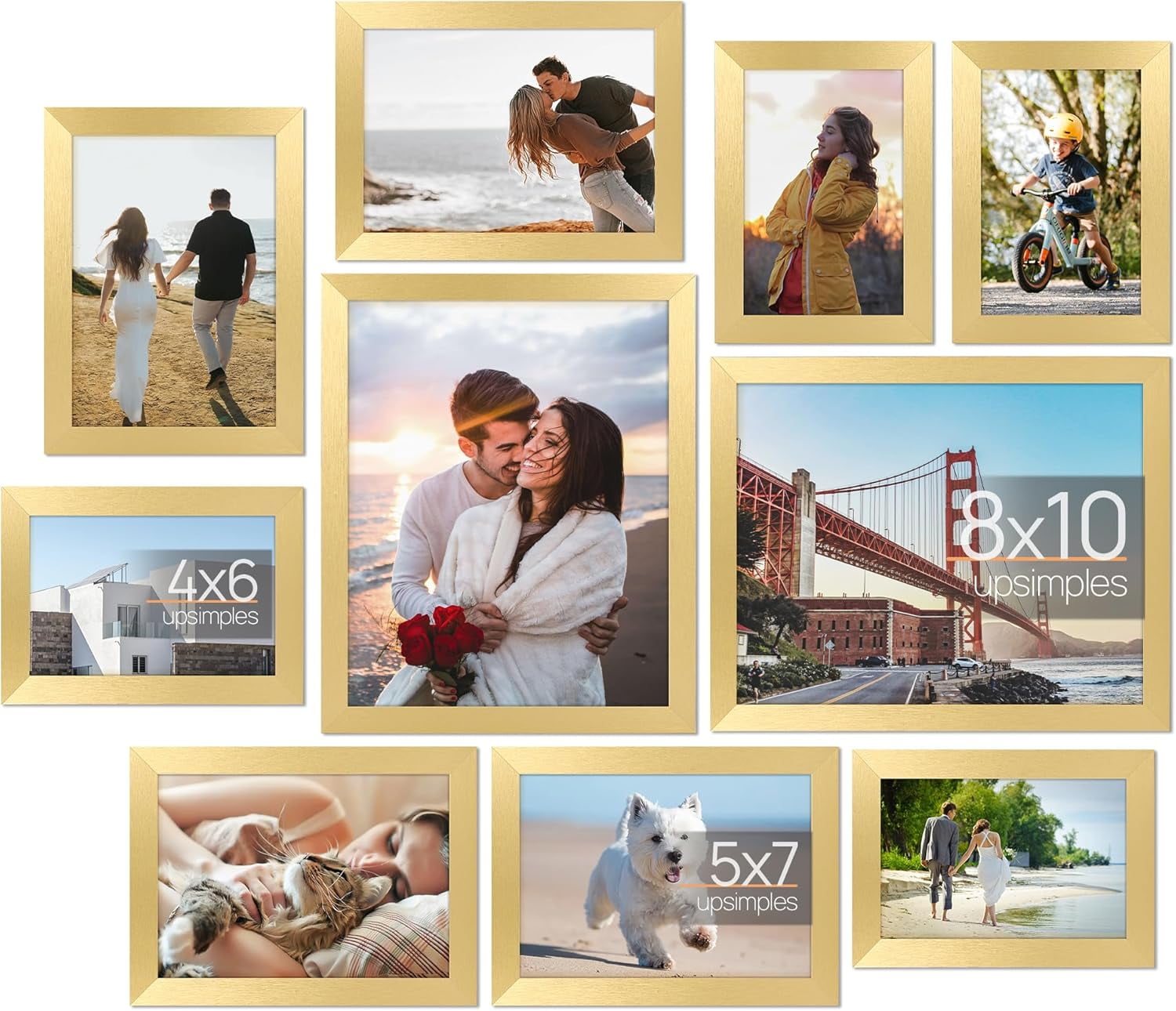 10 Pack Picture Frames Collage Wall Decor for Mounting or Tabletop ...