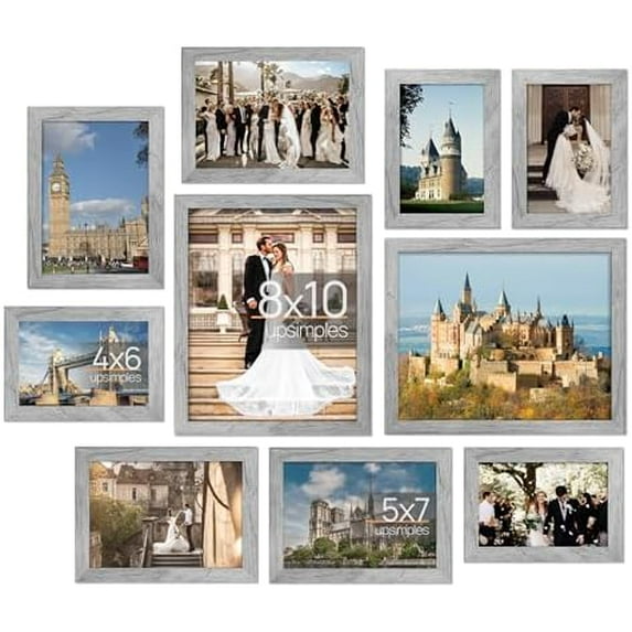 10 Pack Picture Frames Collage Wall Decor for Mounting or Tabletop ...