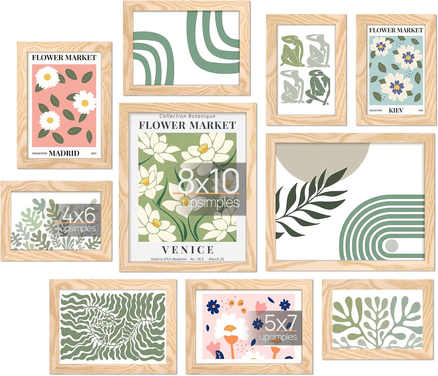 10 Pack Picture Frames Collage Wall Decor for Mounting or Tabletop ...