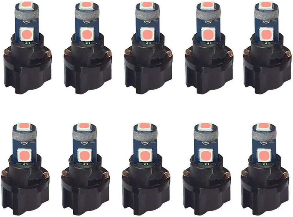 10-Pack Pink T5 2721 37 74 Wedge Led Bulb PC74 Twist Sockets ...