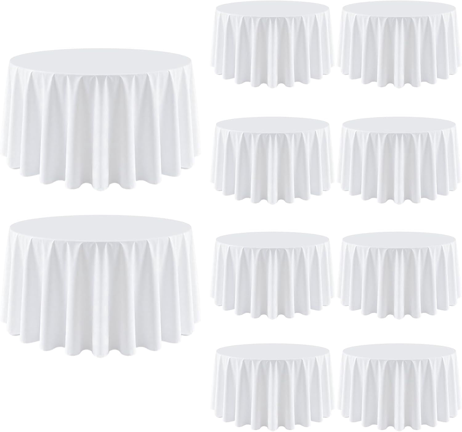 10 Pack Pink Tablecloth 60x102 Inch for 6 Foot Rectangle Tables ...