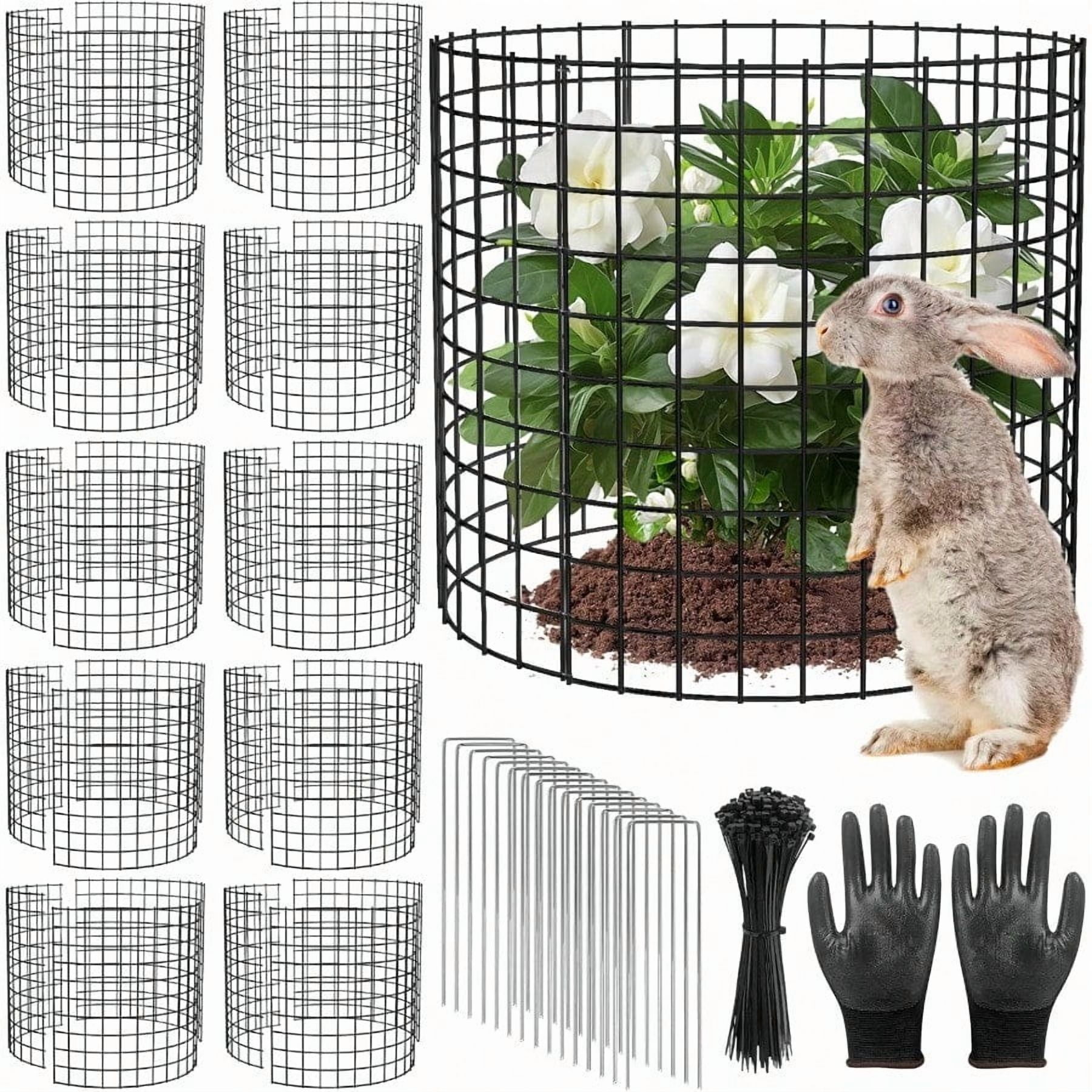 10 Pack Plant Protector from Animals 13x12 inch Wire Plant Cages Mesh ...