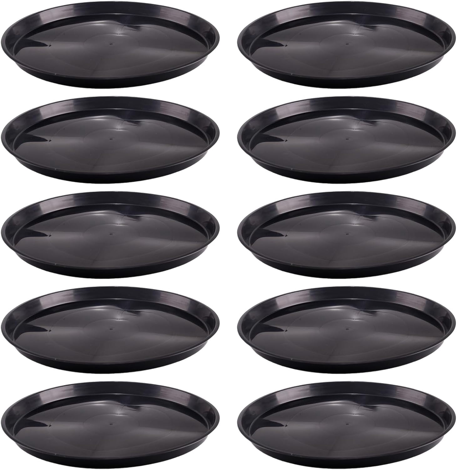 10 Pack Plant Saucer 16 Inches Plant Trays for Pots Plastic Round Drip ...