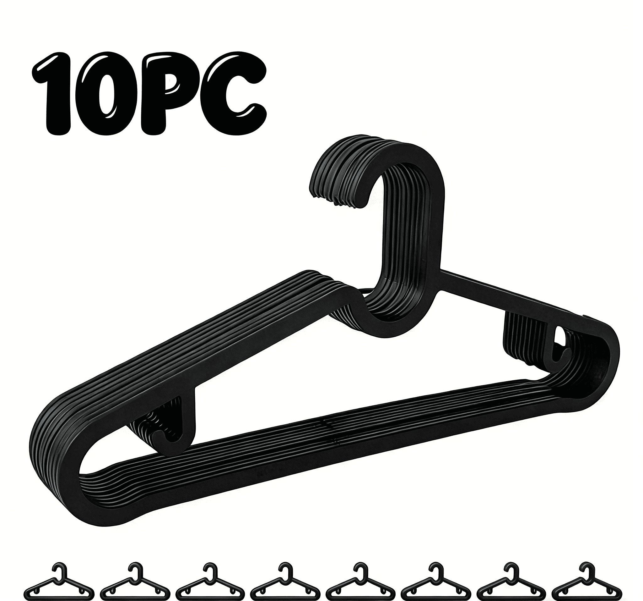 Plastic Clothes Hangers | Heavy Duty Hanging Supports for Home & Store ...