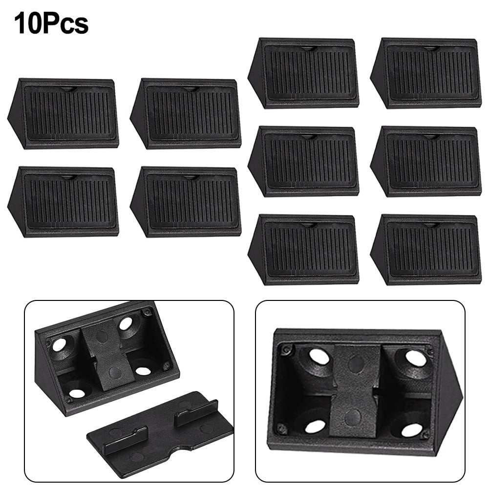 10 Pack Plastic Corner Brackets for Furniture Repair and Support ...