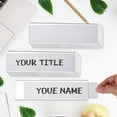 10 Pack Plastic Cubicle Name Plate Holder 8.5" Wide x 2" High Glass ...