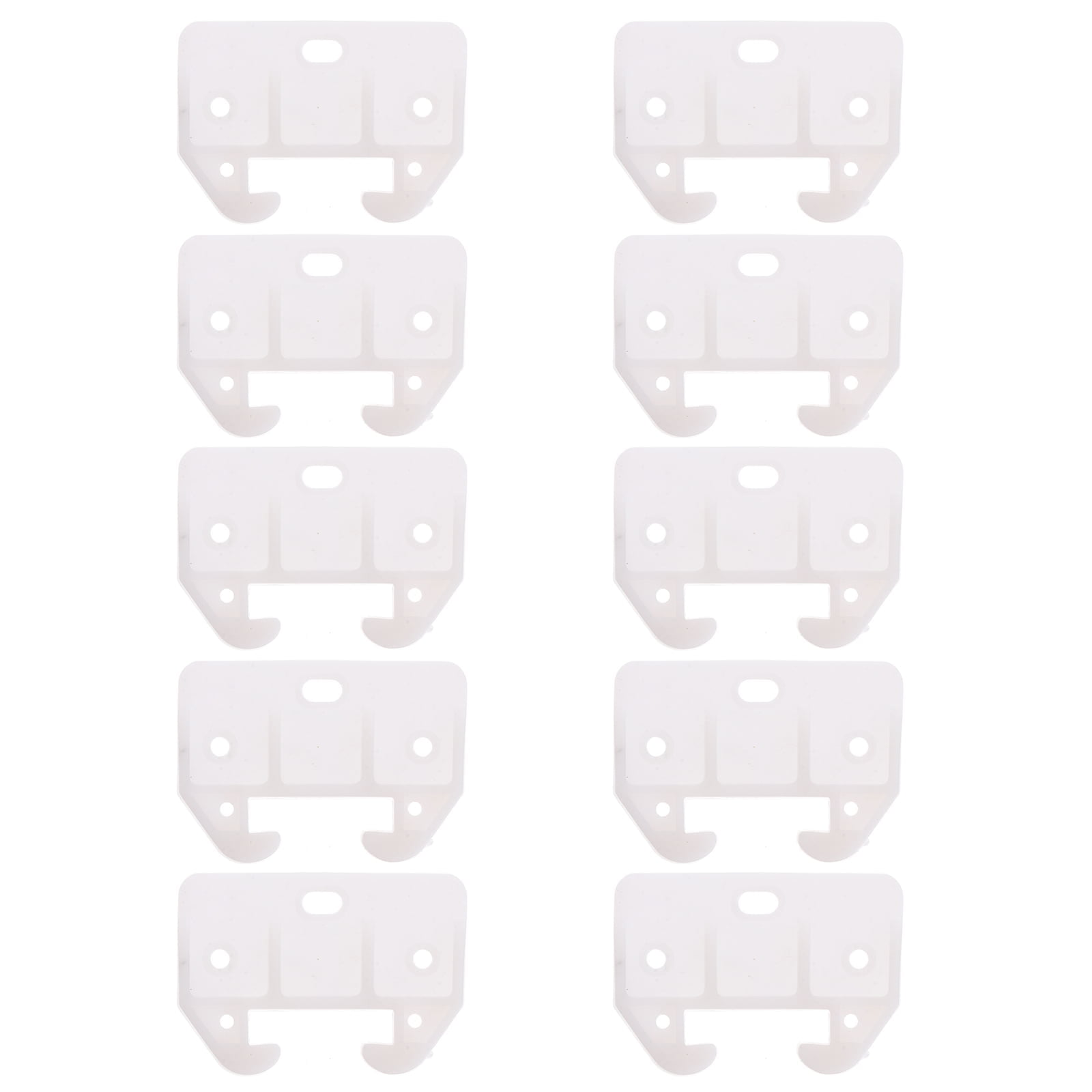 10 Pack Plastic Drawer Tracks Guide Slides Replacement Furniture Parts ...