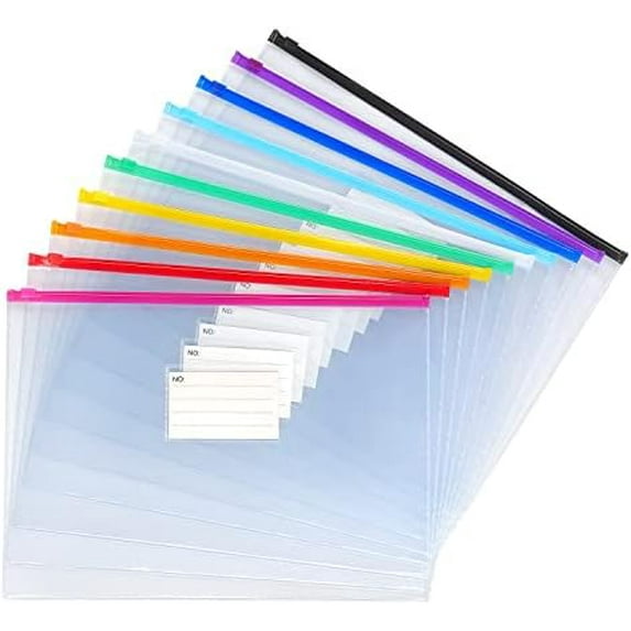 10 Pack Plastic Envelope Poly Zip Envelop Plastic Envelopes Files ...