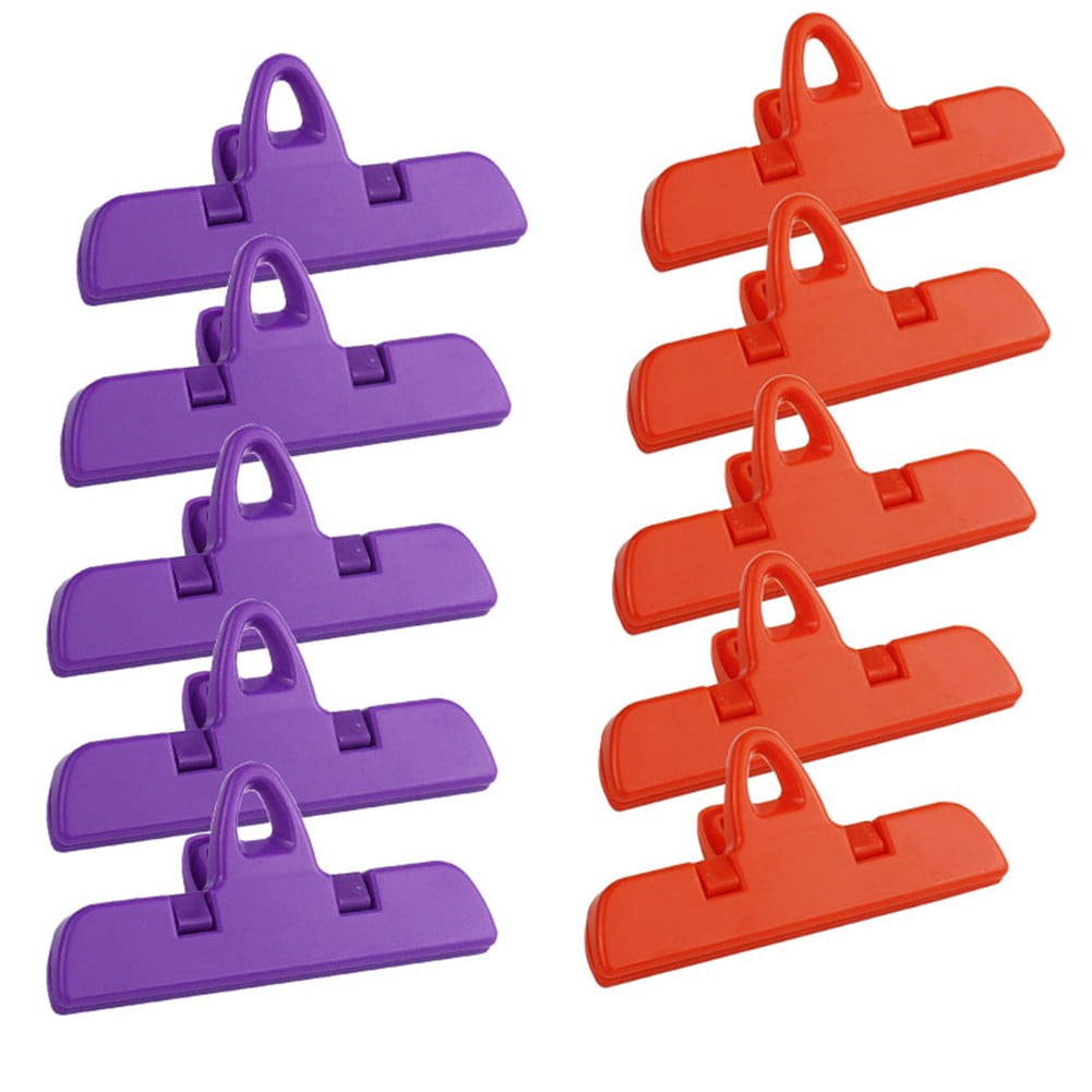 10 Pack Plastic Fastening Clamps For Food Bags Documents And Photos ...
