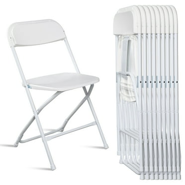 Zimtown 2 PCs Plastic Folding Chairs, Office Wedding Party Chair ...