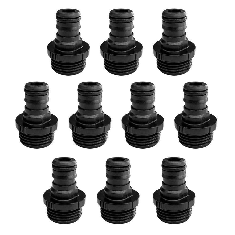 10 Pack Plastic Garden Hose Quick Connect Fittings Male Hose Quick ...
