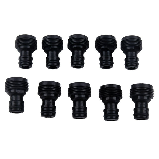 10 Pack Plastic Garden Hose Quick Connect Fittings Male Hose Quick ...
