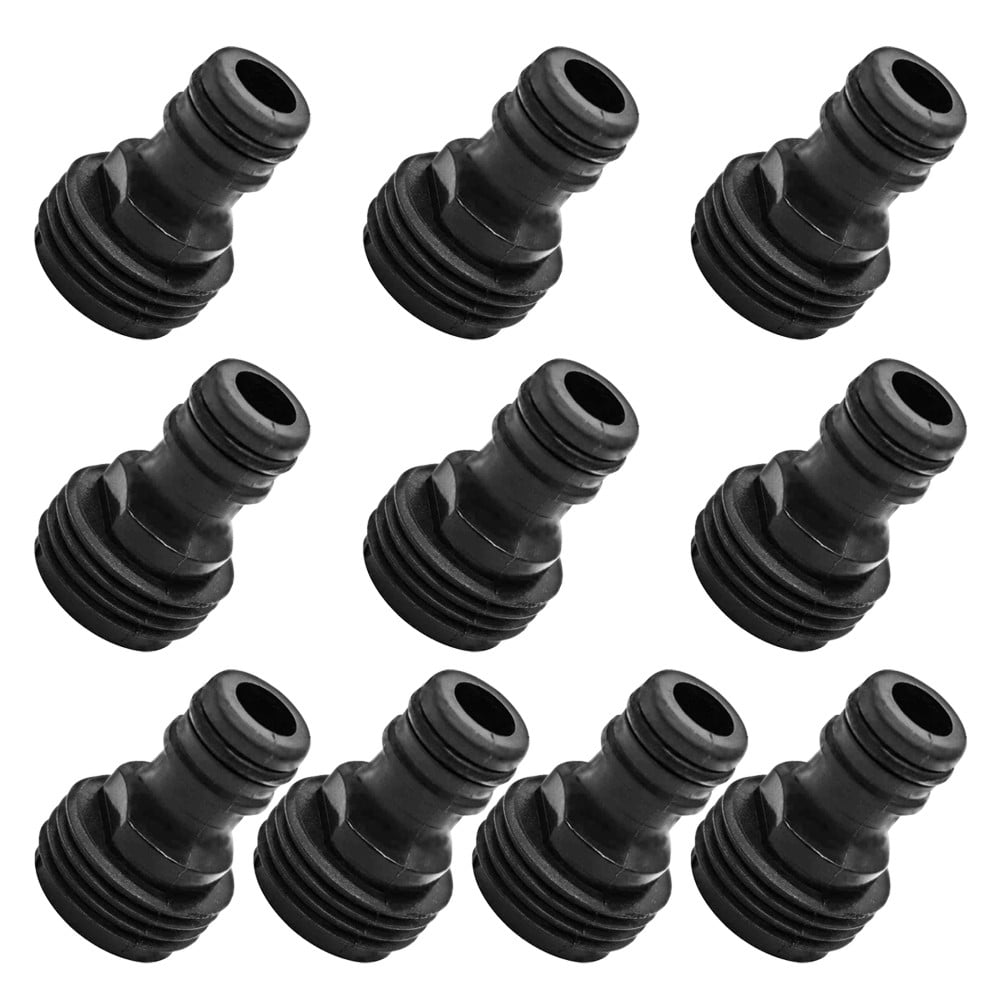 10 Pack Plastic Garden Hose Quick Connect Fittings Male Hose Quick ...