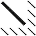 10 Pack Plastic Ruler 6 Inch Straight Rulers, Shatterproof Ruler with ...
