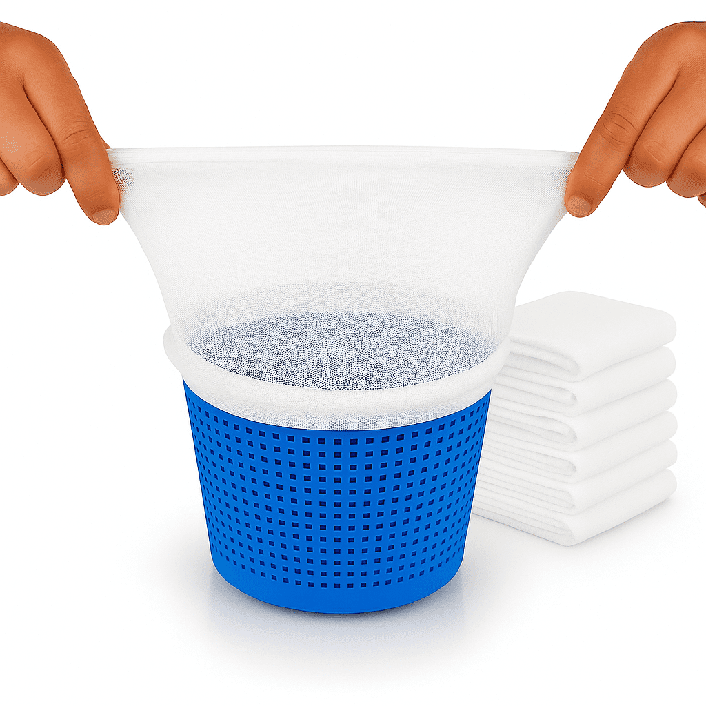 Durable Pool Skimmer Socks Fine Nylon Mesh Basket Liners Above Ground ...