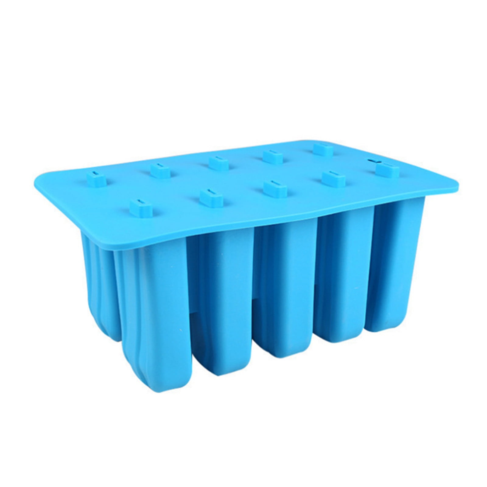 10-Pack Popsicle Molds DIY Ice Cream Maker Kit with Easy Release Sticks ...