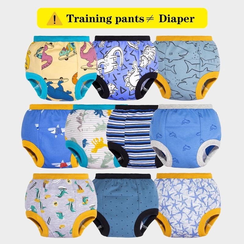 10-Pack Potty Training Pants for Boys and Girls – Soft, Comfortable ...