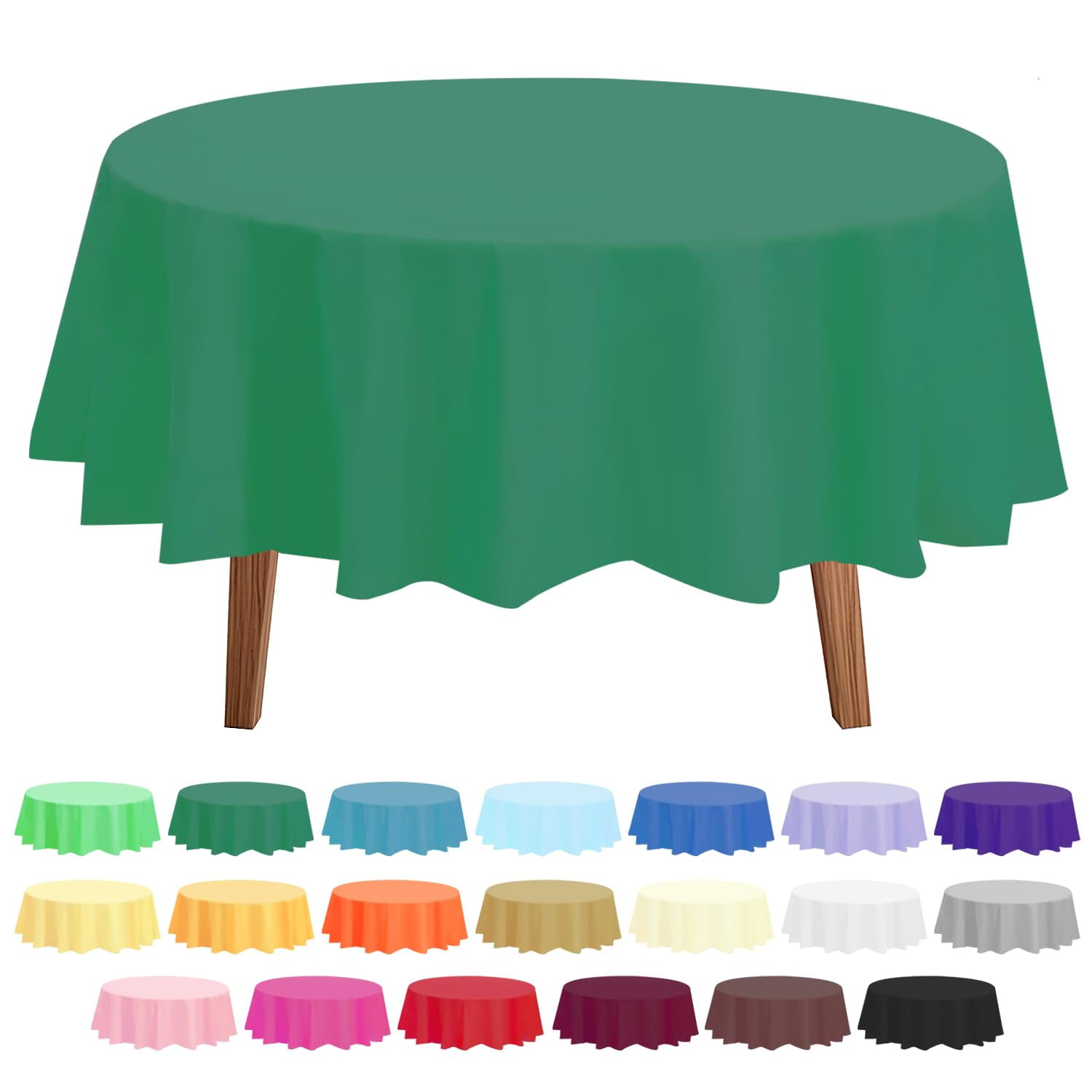 10 Pack Premium Disposable Plastic Tablecloth 84