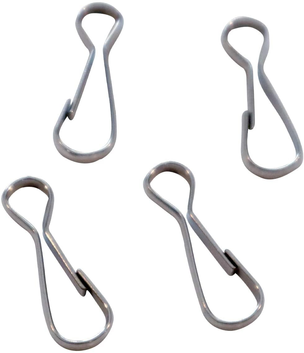 10 Pack - Premium J Hook Spring Clips for DIY Lanyards & Keychains - 1 ...