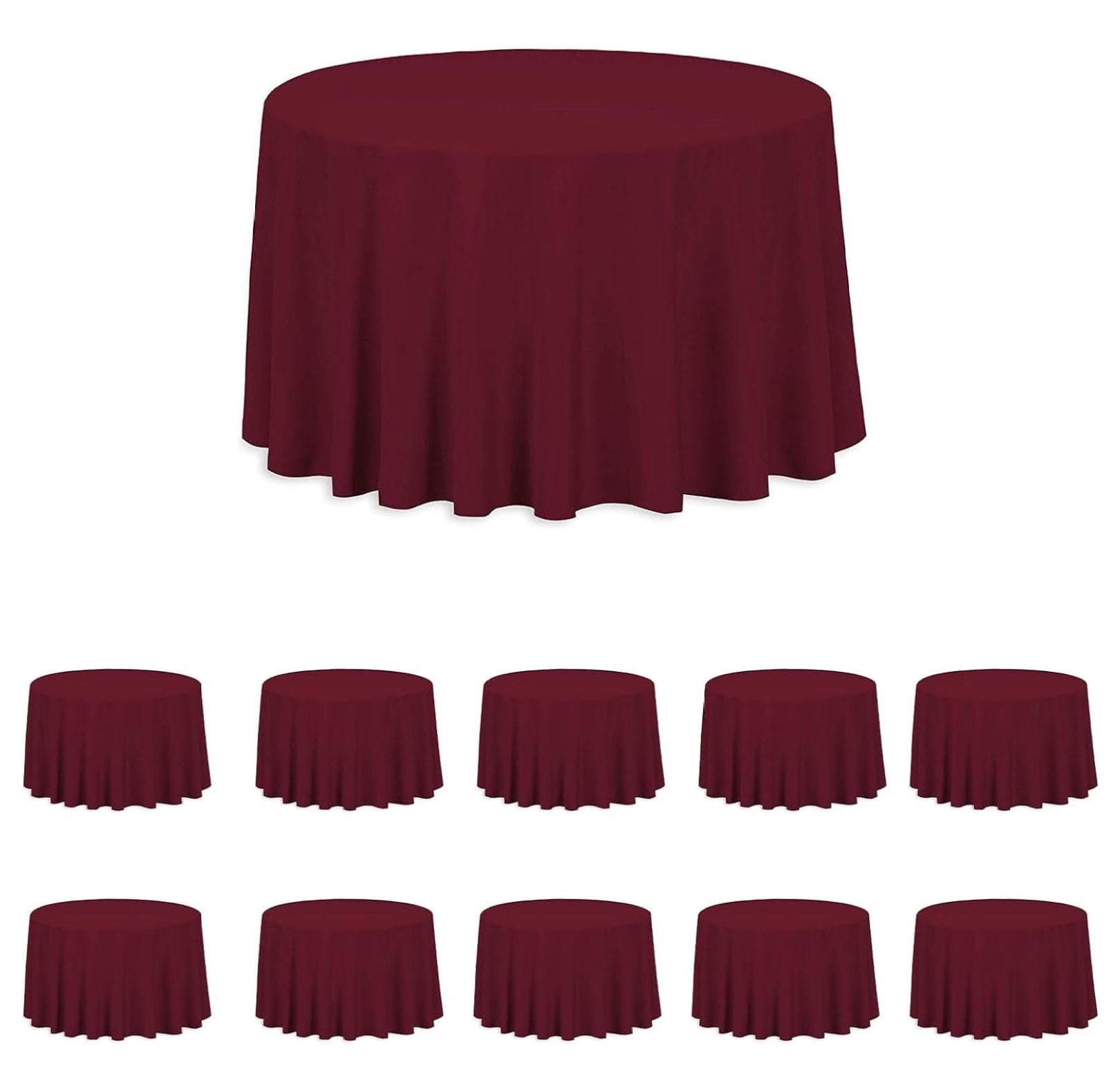 10 Pack Premium Polyester Tablecloth for Wedding/Party/Events/Banquet ...