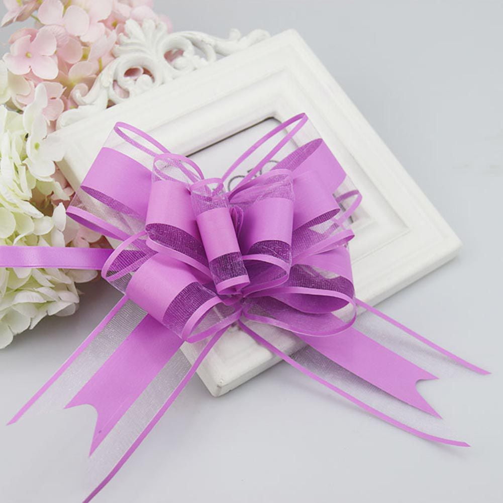 10 Pack of Pull Bow Decorative Gift Wrap Ribbon Pull Bows for Christmas ...