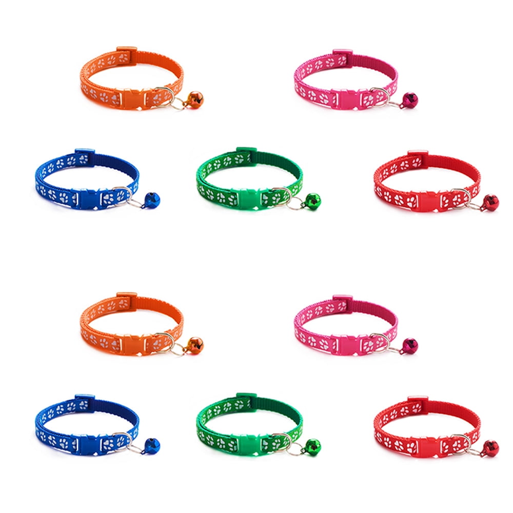 10 Pack Puppy Collars for Litter, Adjustable Puppy ID Collars Soft ...