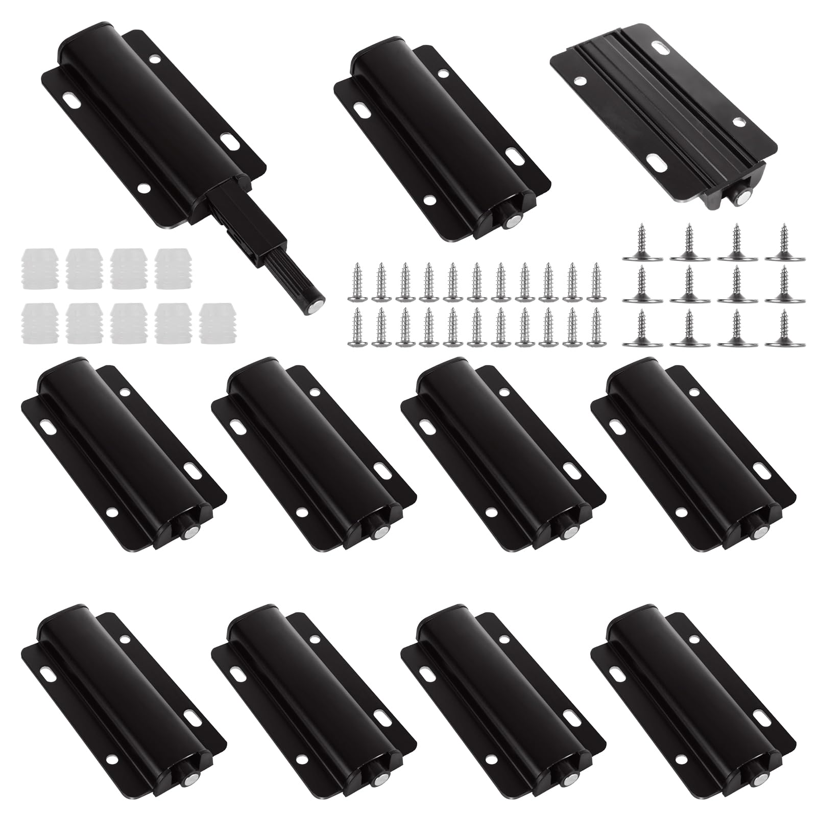 10 Pack Push To Open Door Latch, Magnetic Push Latches For Cabinets ...
